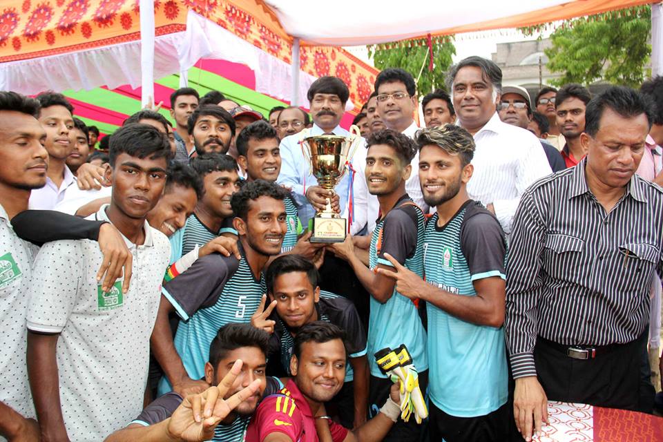 IU champion at inter university football tournament