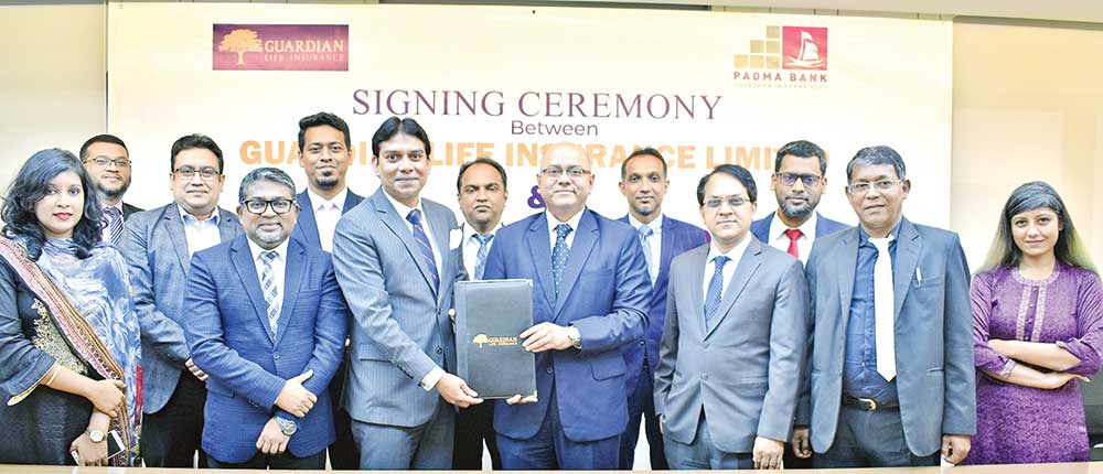 Padma Bank inks deal with Guardian Life and Health Insurance