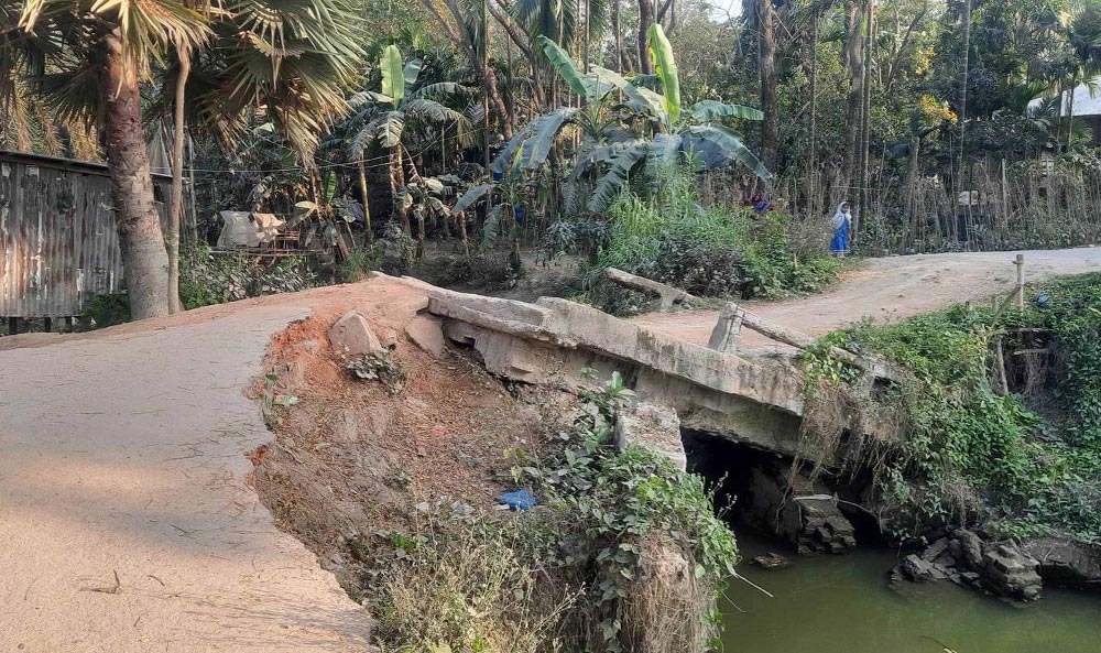 Bridge over MP Khal collapses at Kamalnagar