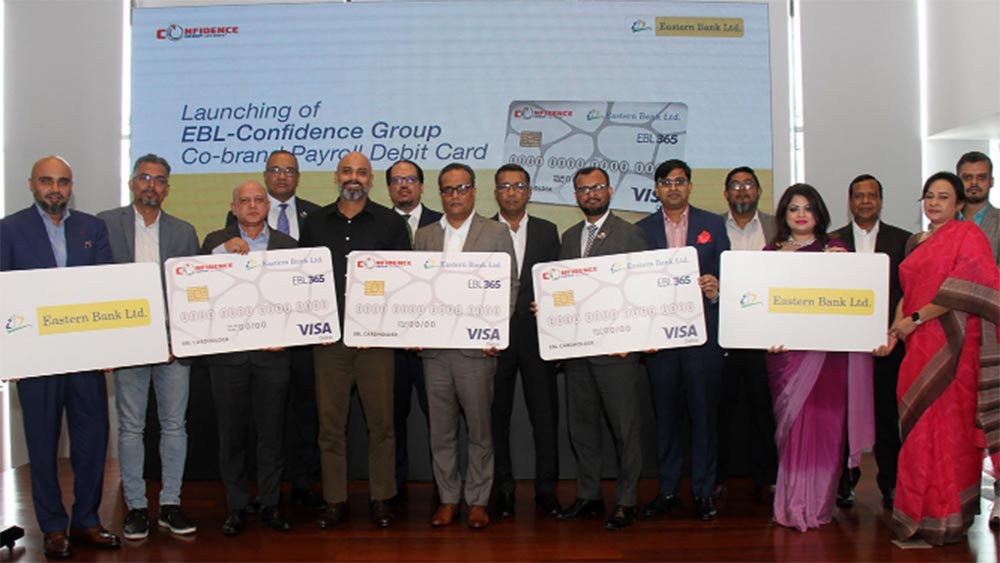 EBL, Confidence Group launch co-brand payroll debit card