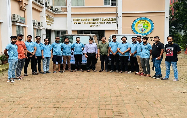 NDUB distributes relief among flood victims