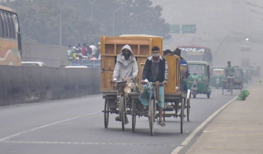 Moderate cold wave with fog forecast across Bangladesh